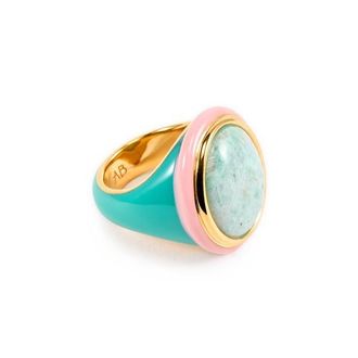 Aur&eacute;lie Bidermann Bague Tabarin en laiton et plaqu&eacute; or