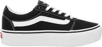 Vans Ward Sneaker f&uuml;r Damen, Plattform-Absatz (Schwarz/Wei&szlig;)