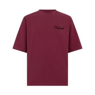 Dsquared2 Homme, Tops, Violet, Taille: M T-shirt coupe ample Signature