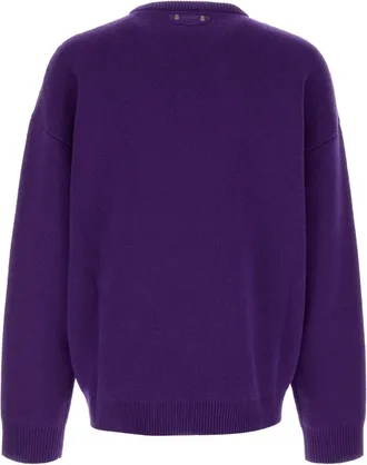Balenciaga Wool Blend Sweater - Purple