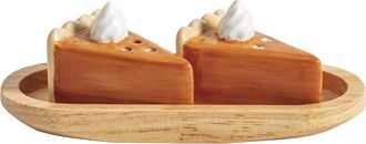 Mud Pie Salz- und Pfefferstreuer-Set f&uuml;r Thanksgiving-Kuchen