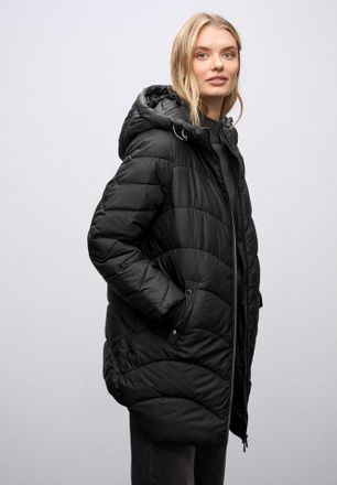 Street One Steppjacke mit Kapuze mit Tunnelzugband