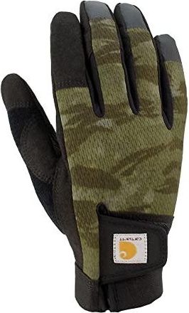 Carhartt Work in Progress Synthetic Leather High Dexterity Touch Sensitive Secure Cuff Glove Gants pour Temps Froid, Basil Blind Fatigue Camouflage, XL Homme