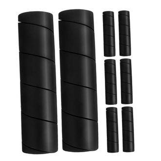 DOITOOL 8 St&uuml;ck Teiliges Bettrahmen fu&szlig;schutz aus Gummi Sto&szlig;d&auml;mpfende M&ouml;belbein Pads f&uuml;r Hartholzb&ouml;den Passgenaue Schutzkappen gegen Fu&szlig;verletzungen Langlebig