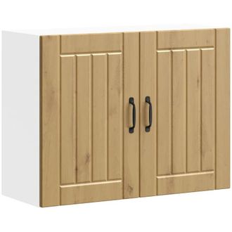 vidaXL Vidaxl - Armoire murale de cuisine Lucca ch&ecirc;ne artisanal bois ing&eacute;nierie
