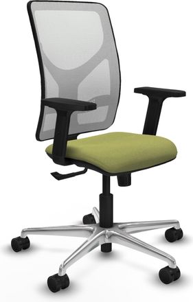Piqueras y Crespo Schreibtischstuhl in Minzgr&uuml;n, mit 2D-Armlehnen, h&ouml;henverstellbare Lendenwirbelst&uuml;tze, ausgestattet mit 3 Positionen und Schneidschaum, Wei&szlig;/Olivgr&uuml;n