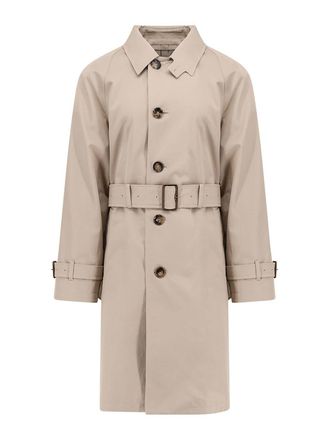 Burberry Manteau Au Genou - Beige