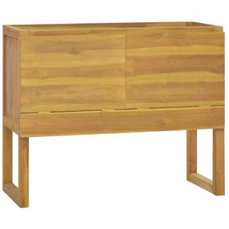 vidaXL Badschrank 90x40x75,5 cm Massivholz Teak - Vidaxl