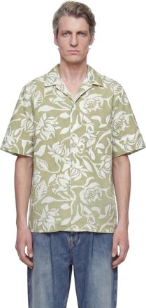 Hed Mayner Floral Print Shirt