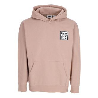 Obey Ikonic Hoodie in Warmem Taupe - - Sweatshirts & Hoodies - Herren - Rosa - XL