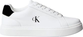 Calvin Klein Jeans Homme, Chaussures, Blanc, Taille: 41 EU Leather Baskets