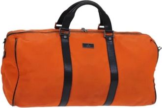 Gucci Pre-owned Nylon sacs-gucci - Femme - Pre-owned - Orange - Taille: ONE Size