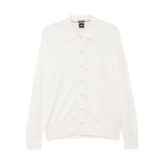 HUGO BOSS Cardigans - Homme - Pulls - Blanc - Taille: L