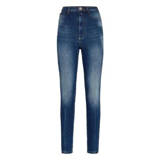 Philipp Plein Super High Waist Jegging Statement - - Jeans - Damen - Blau - W31