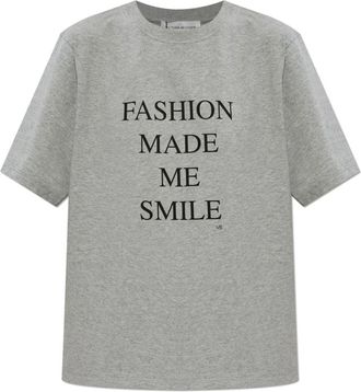 Victoria Beckham Femme, Tops, Gris, Taille: 40 FR Fashion Stole My Smile T-Shirt