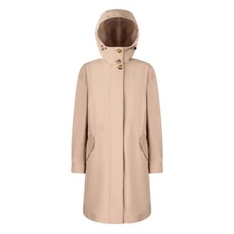Geox Femme, Manteaux, Beige, Taille: 42 FR F5228 Natural Parka