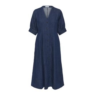 Soaked In Luxury Midikleider - - Dresses - Damen - Blau - L