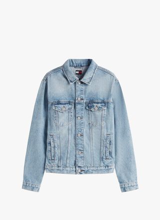 Tommy Hilfiger Veste trucker Ryan en denim &agrave; logo au dos