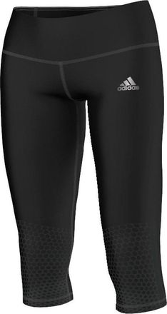 adidas Damen Capri Hose Techfit Reflective, Schwarz, XS