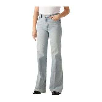 7 For All Mankind Modern Dojo Frozen Schlagjeans - - Jeans - Damen - Blau - W28