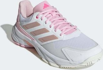 adidas adidas Performance - Courtjam Control 3 - Tennisschuhe in Wolkenwei&szlig;/Silber-Metallic