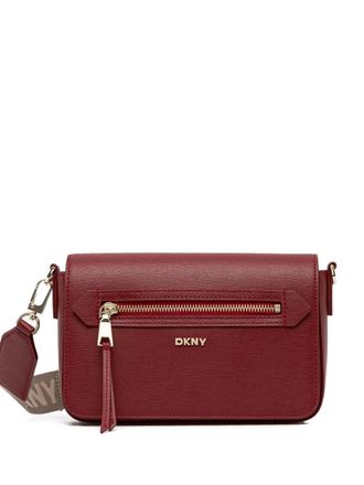 DKNY sac &agrave; bandouli&egrave;re Bryant Ave zipp&eacute; format moyen - Rouge