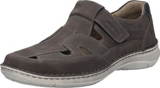 Josef Seibel Herren Kletthalbschuhe New Anvers 81,Weite K (Extra weit),Wechselfußbett,Klettschuhe,Strassenschuhe,Sneaker,Granit,45 EU