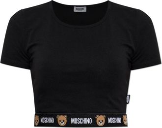 Moschino Femme, Tops, Noir, Taille: 40 FR Short Top