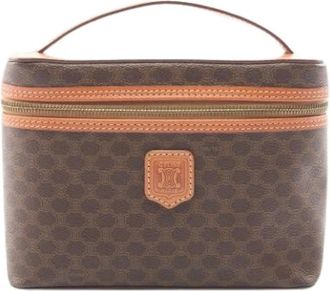 Celine Sac &agrave; main en toile Pre-owned - Femme - Pre-owned - Brun - Taille: ONE Size