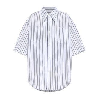 Ami Gestreiftes Hemd - - Blouses & Shirts - Damen - Blau - XS