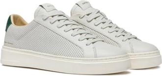 Crime London EXTRALIGHT, Chaussures Sneakers, Mode Cuir, White Green, 44 EU