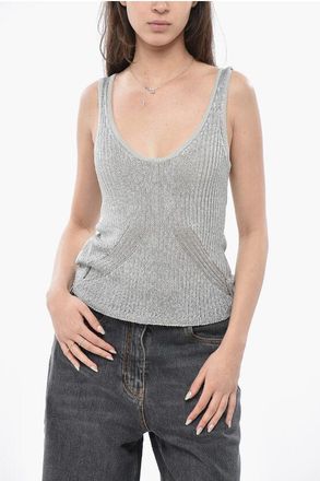 Pinko Lurex Tank Top NOHA size S