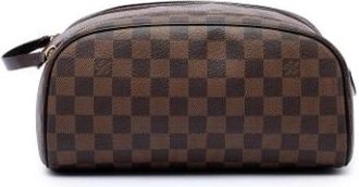 Louis Vuitton Pre-owned Damier Canvas Pouch - Femme - Pre-owned - Brun - Taille: ONE Size