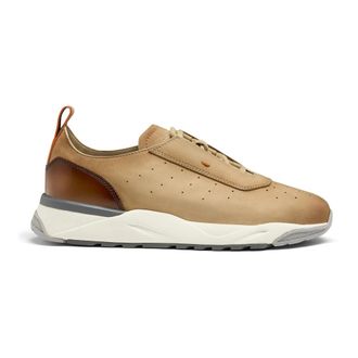 Santoni Herren Leder Sneaker - - Shoes - Herren - Beige - 40 1/2 EU