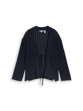 Tom Tailor Cardigan Pullover & Strickjacken Cardigan mit Schleifendetail