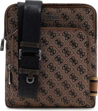 Guess sac &agrave; &eacute;paule bandouli&egrave;re Boston Crossbody Flat Coffee marron clair