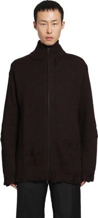 Yohji Yamamoto High-Neck Zip Cardigan