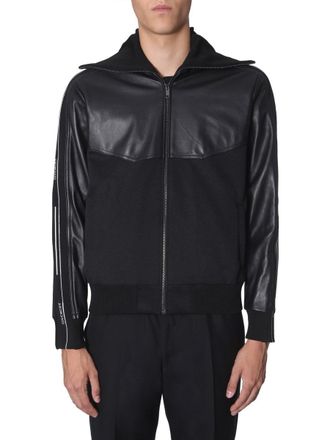 Givenchy Logo Front Zip Jacket - Black