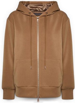 Elena Miro Femme, Sweatshirts et sweats &agrave; capuche, Brun, Taille: 44 FR Scuba SweaT-shirt