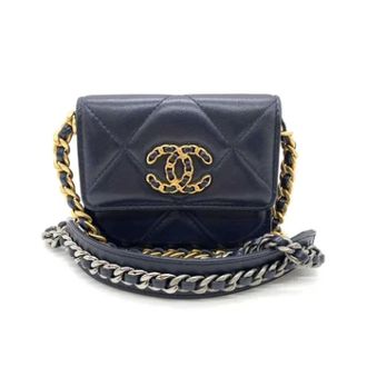 Chanel Pre-owned Tissu sacs-chanel - Femme - Pre-owned - Bleu - Taille: ONE Size