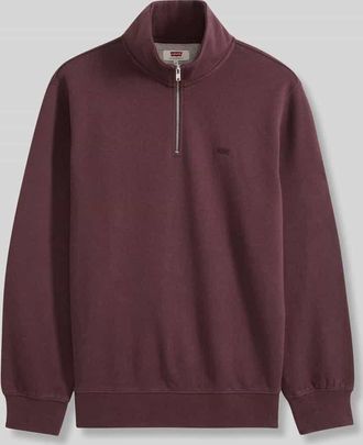Levi's Relaxed Fit Troyer aus reiner Baumwolle mit Label-Stitching