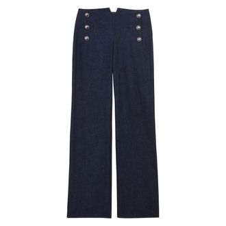 Ines De La Fressange Pantalon Gabriel Bridge - Femme - Pantalons - Bleu - Taille: 34 FR