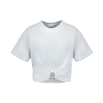 Paco Rabanne Cropped T-Shirt - - Tops - Damen - Wei&szlig; - L