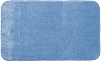 Gözze Premium Rutschfester Badteppich, RIO, 100% Microfaser, 60 x 100 cm - Blau