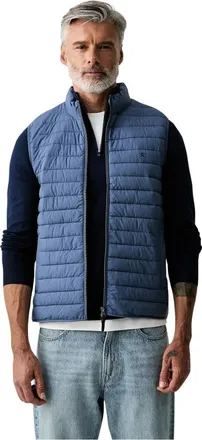 Hackett Homme, Vestes, Bleu, Taille: S Gilet matelass&eacute; brod&eacute; du logo