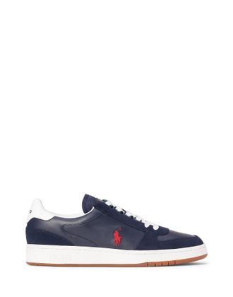 Ralph Lauren COURT LEATHER & SUEDE SNEAKER