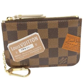 Louis Vuitton Pre-owned Pochette Cl&eacute; Damier Coin Case Key Case - Homme - Pre-owned - Brun - Taille: ONE Size