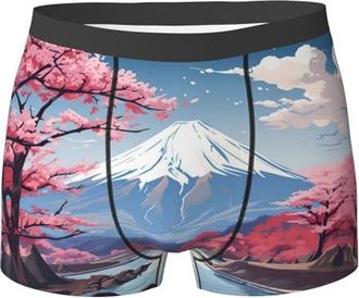 Generic Boxer Slips Homme Paysage De Montagne du Japon Boxers Homme Cale&ccedil;on Fashion MenS Underwear Trunks XXL