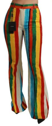 Dolce & Gabbana Riga Pittorica Trousers - Multicolor