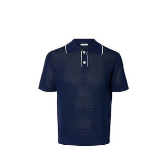 Selected Polo manches courtes en coton